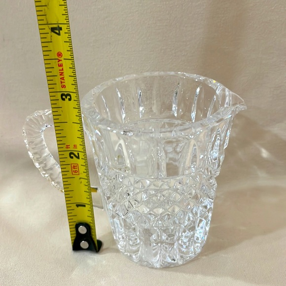 Dining | Small Cut Glass Straight Sided Pitcher Star Burst And Octagon ...